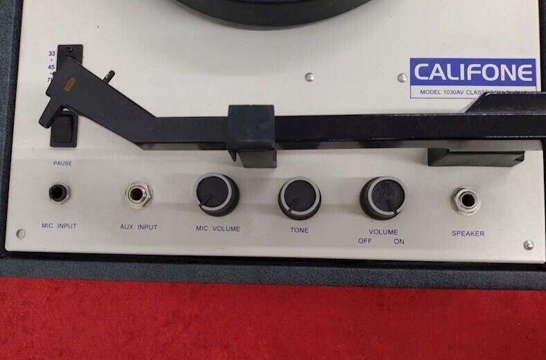 Vintage Califone Model 1030AV Classroom Phono record player "TESTED" | eBay