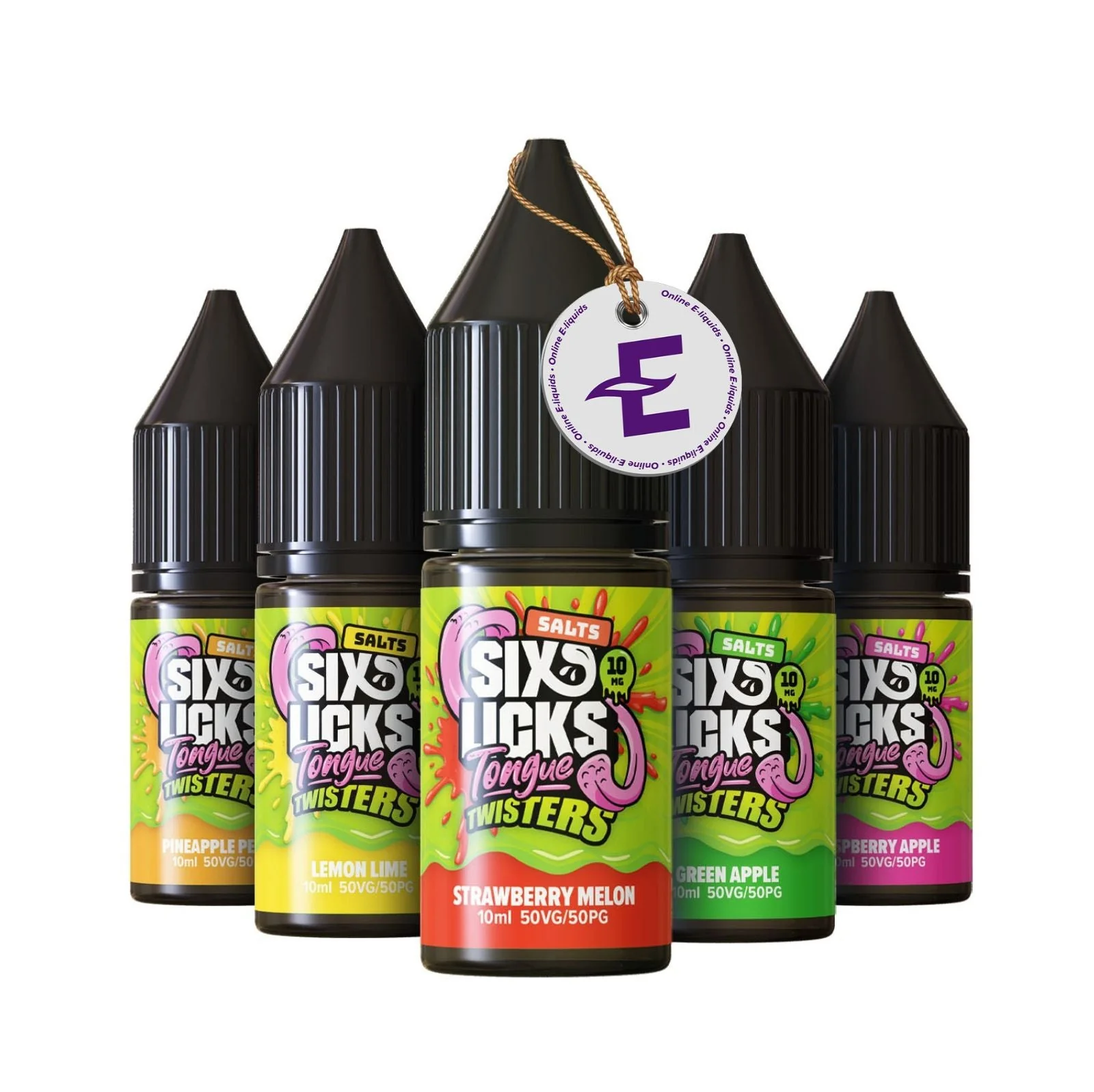 SIX LICKS eliquid with Nicotine 10ml Nic Salt 10/20mg ecig vape Juice ...