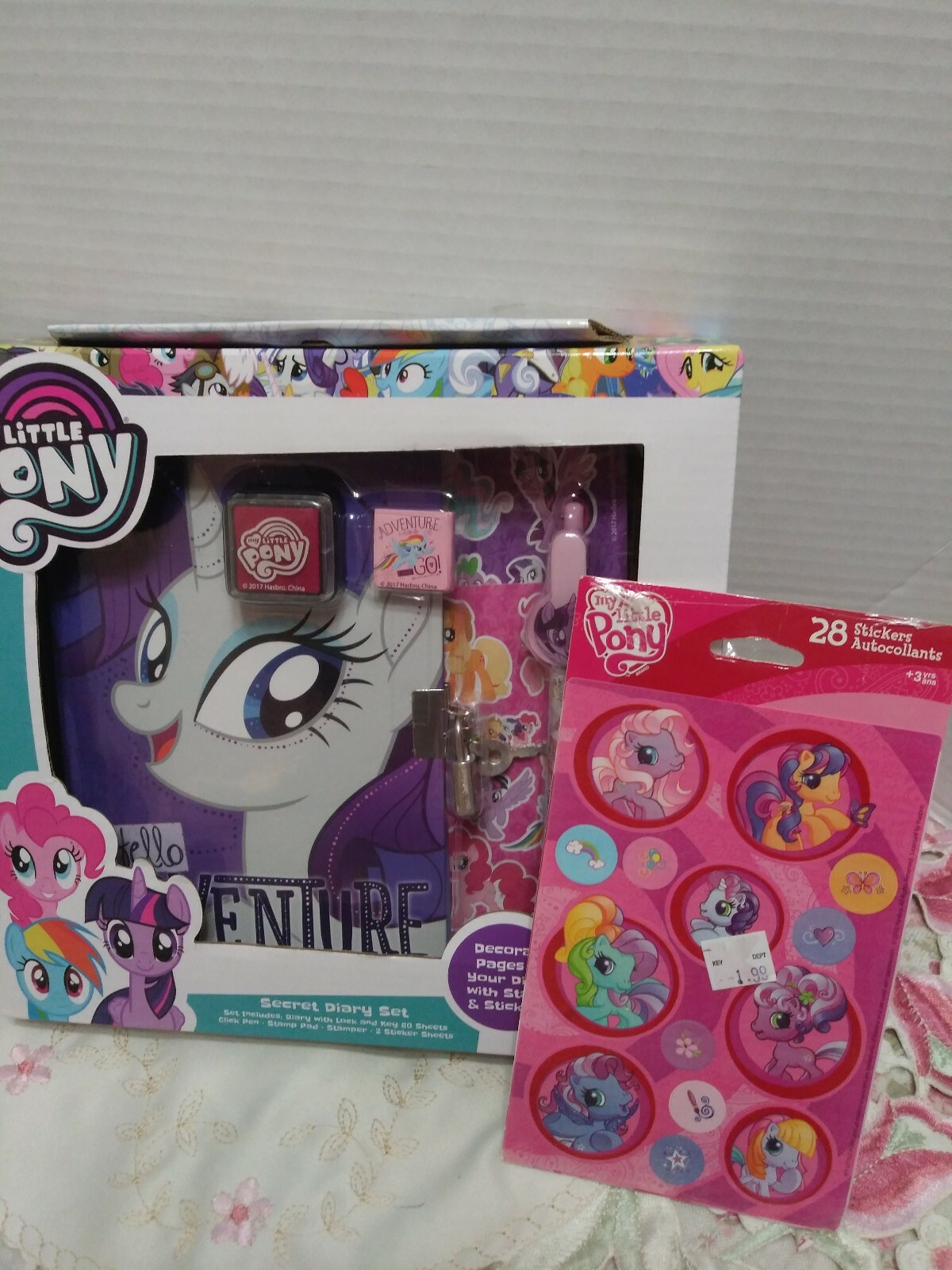 My Little Pony Secret Diary Set & a pack of MLP 28 stickers | eBay