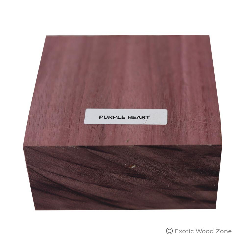Purpleheart Bowl Turning Blank Square Carving Wood Block Lathe 6"x6"x2 ...