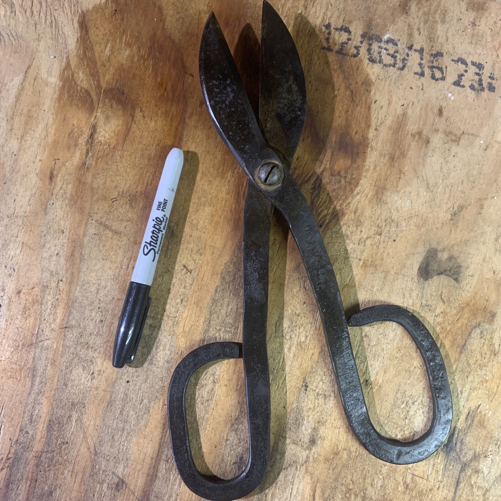 Antique Vintage Tin Snip Hand Forged 12“ Long | eBay
