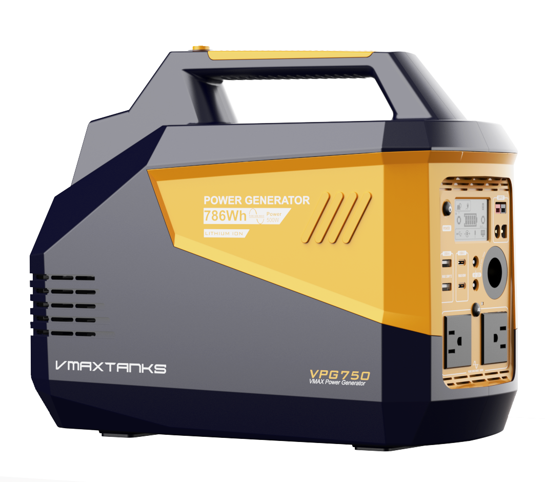 VMAX VPG750 Portable Power Station 786Wh, 500W Pure Sine Wave Solar for ...