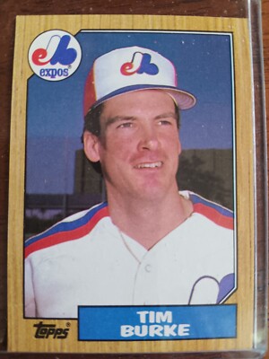 TIM BURKE EXPOS 1987 TOPPS BASEBALL CARD #624 | eBay