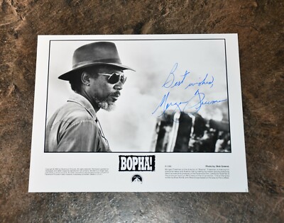 MORGAN FREEMAN ~ SIGNED / AUTOGRAPHED 8x10 B&W BOPHA! PHOTO JSA LOA | eBay