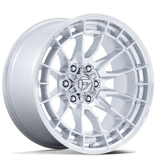 20x10" Fuel Wheels FC888 Revolt Hyper Silver with Machined Face Off ...