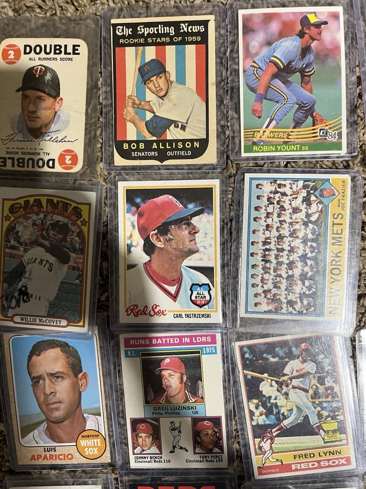 Vintage Topps Baseball Card Lot 36 HOF Stars Rose Gwynn Brock Schmidt ...