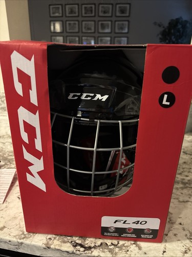 New CCM FL40 Senior Ice hockey Player Helmet Cage Combo Black size XS ...