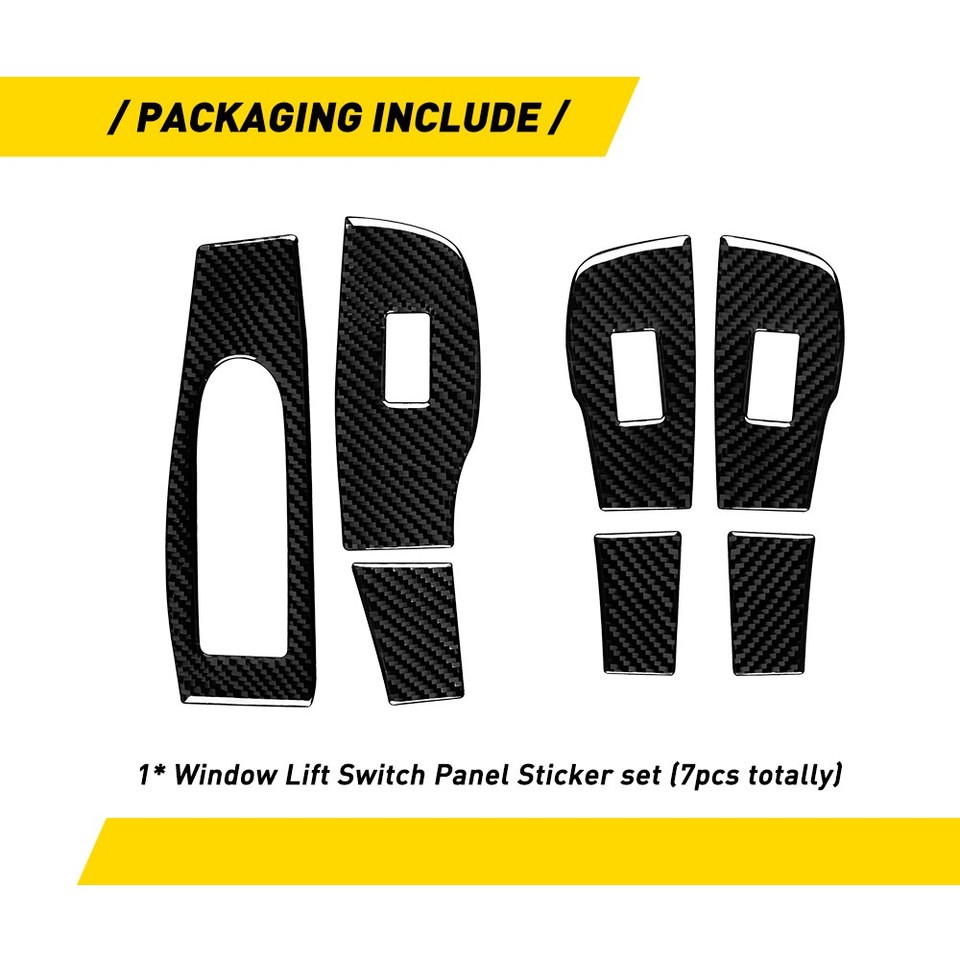 New Carbon Fiber Window Lift Switch Panel Cover For Mazda 3 Axela 2020 ...