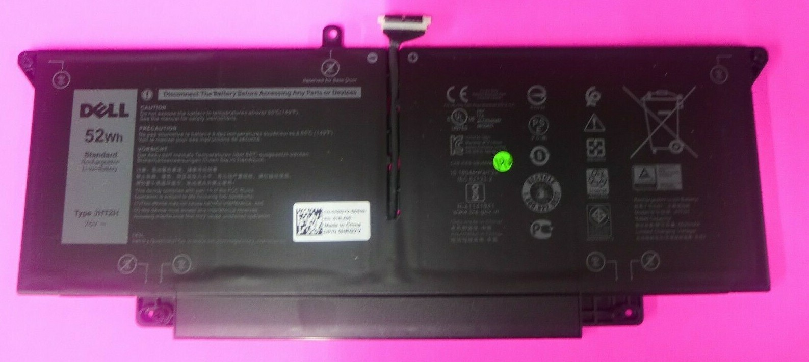 Dell Latitude 7310 7410 2-In-1 7410 Chromebook Laptop Battery 7.6V 52Wh ...
