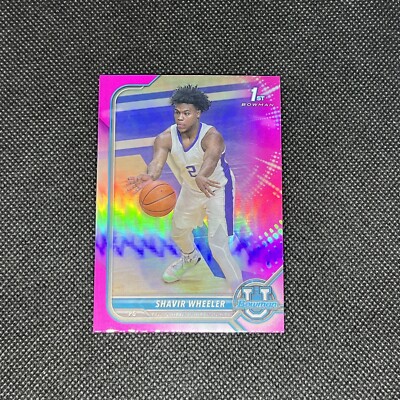 2021-22 Bowman University - Pink Refractor #46 Shavir Wheeler (RC) | eBay
