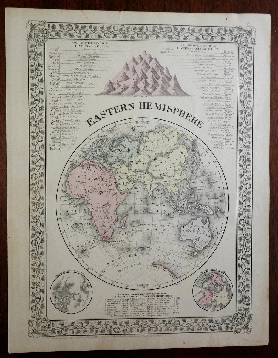 Eastern Hemisphere Map Rivers