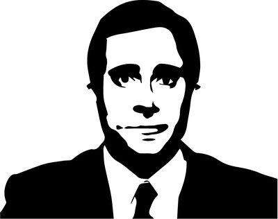 Michael Scott vinyl decal sticker steve carell The Office Dunder ...
