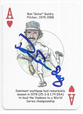 RON GUIDRY Autographed Signed Herodecks Baseball card New York Yankees ...