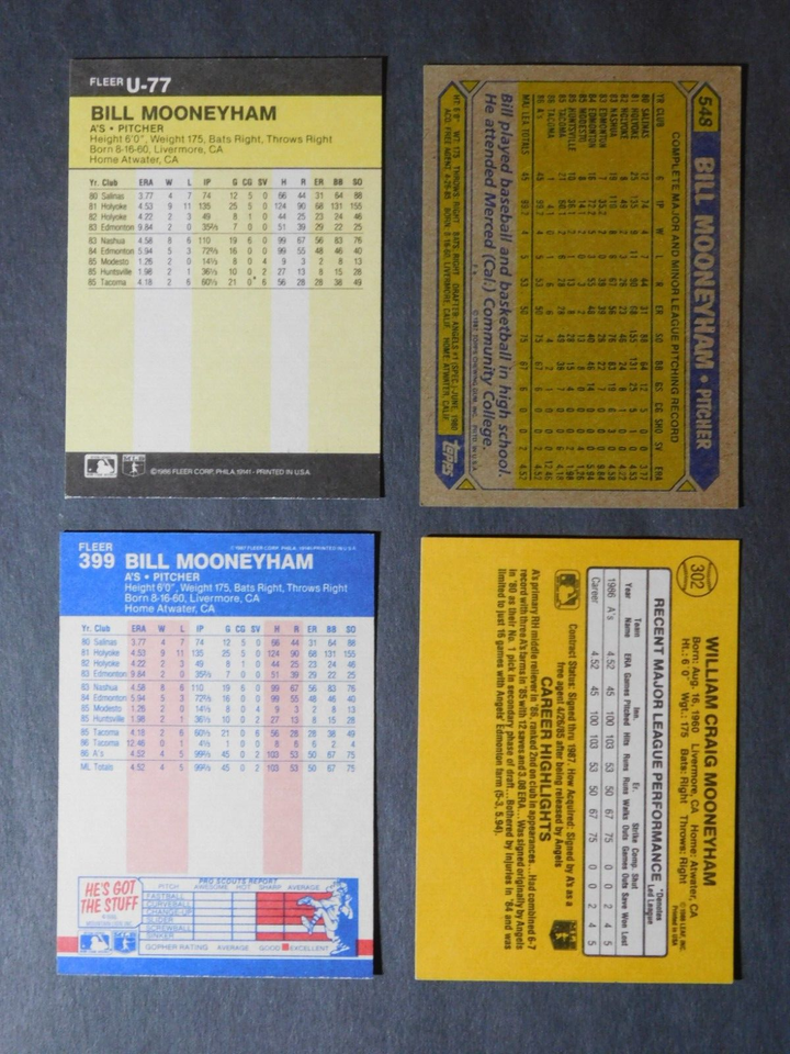 Bill Mooneyham 4 Card Lot | eBay