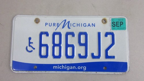 MICHIGAN DISABLED licence/number plate United States/USA/US/American ...