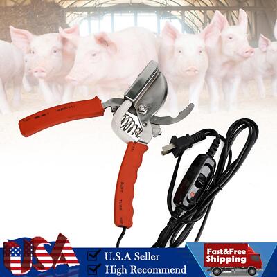 Sheep Pig Dog Puppy Tail Cutting Tool Electric LiveStock Tail Docker ...