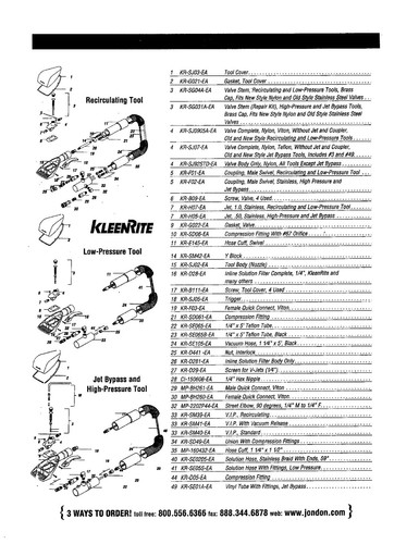 Replacment Kleenrite Valve Assembly Carpet Cleaning Upholstery Tool ...