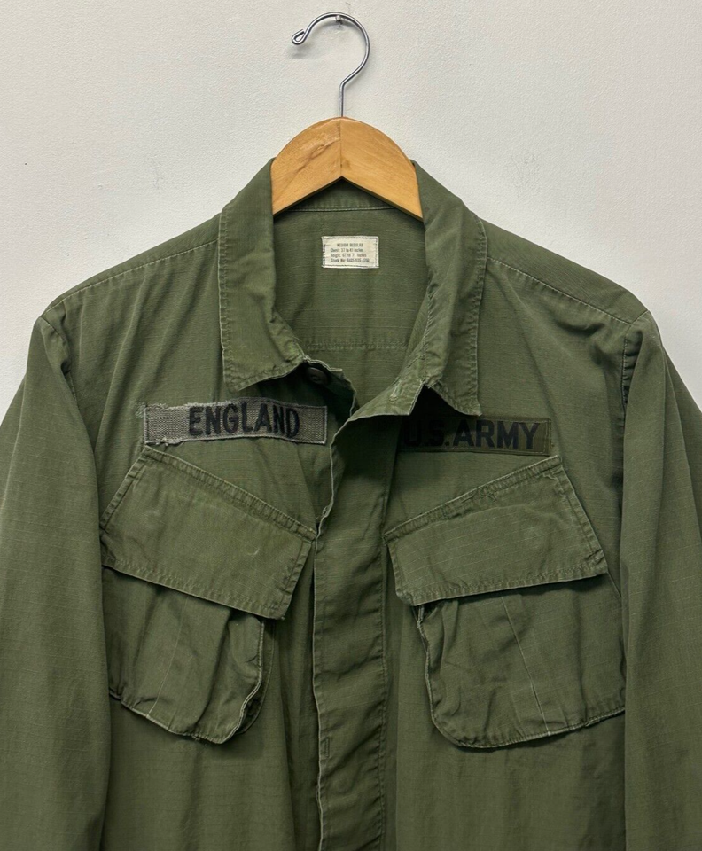 Jungle Fatigue Shirt / Rip-Stop, Size Medium/Regular Dated 1969, US ...