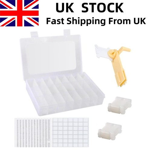 Embroidery Floss Organizer Cross Stitch Thread Storage Box Tools-Bobbin ...