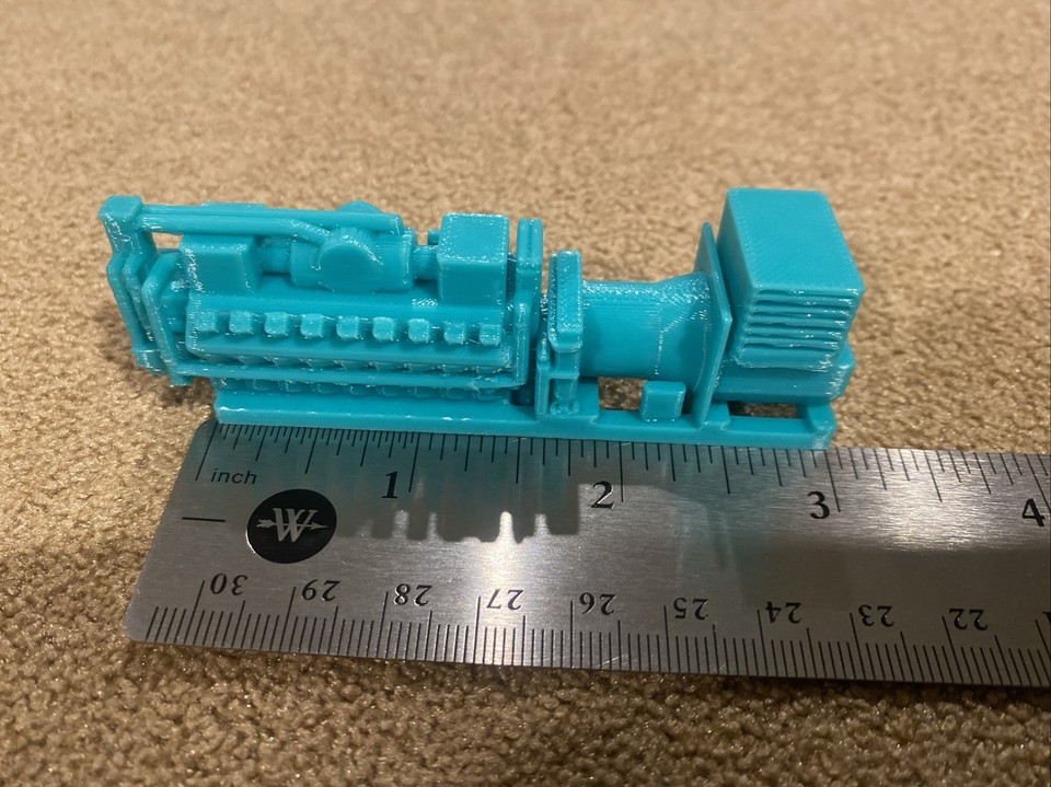 HO Scale 1/87 Diesel Generator Loads For Flat Car Freight | eBay