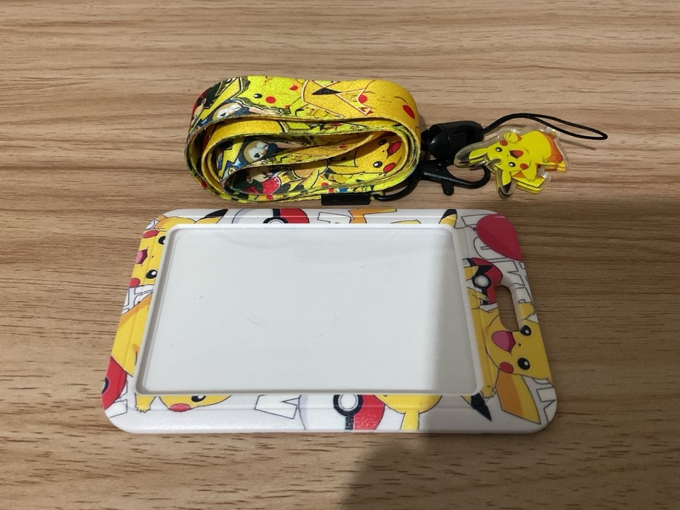 Pikachu Pokemon Identity Card/bus Pass Holder With Lanyard New in Bag ...