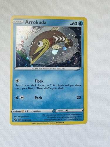 Pokémon Arrokuda SWSH030 Promo Card - Water Type Trading Card Game | eBay