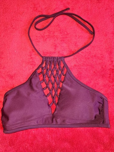 S Women's Maroon Bikini Top Bathing Suit Swimwear Beach Pool SEXY ...