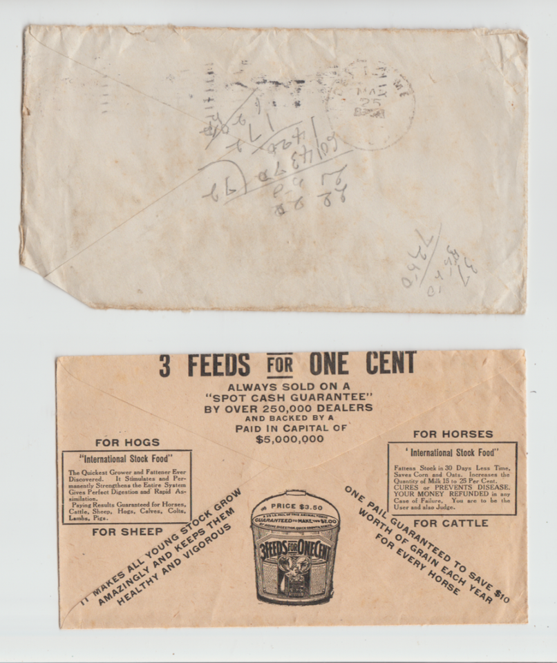 1912 M W Savage - Food Company - Minneapolis, Minnesota Canceled Cover ...
