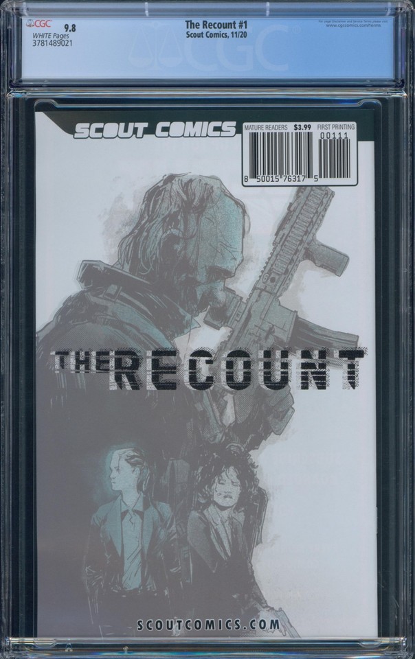The Recount #1 CGC 9.8 Film in Development by Sony Pictures Cover A ...