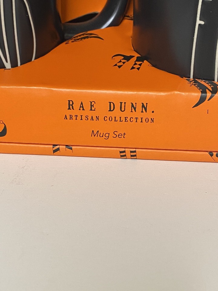 Rae Dunn "BOO FRIEND" & "GHOUL FRIEND" Coffee Mug Set Halloween | eBay