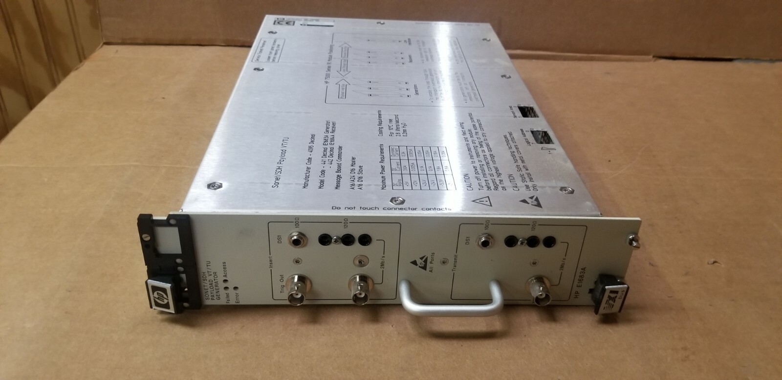 HP E1683A SONET/SDH Payload VT/TU Generator VXI Module | eBay