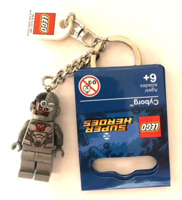 CYBORG KEYCHAIN key chain lego legos minifigure mini fig dc justice ...
