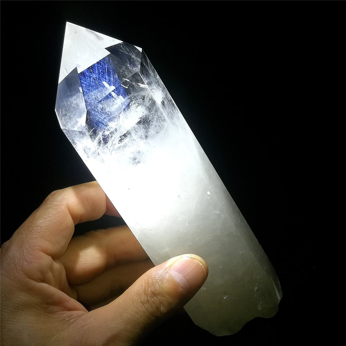 Clear Blue Quartz Crystal