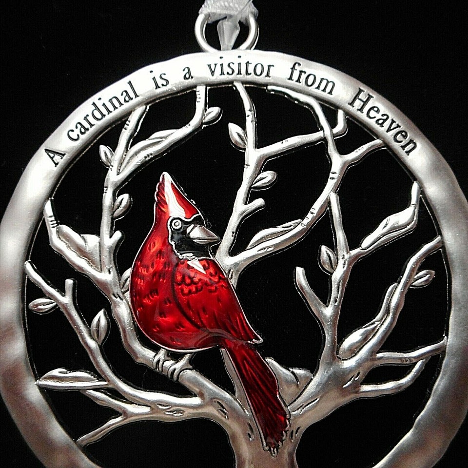 NEW "A cardinal is a visitor from Heaven" Keepsake Ornament from Ganz ...