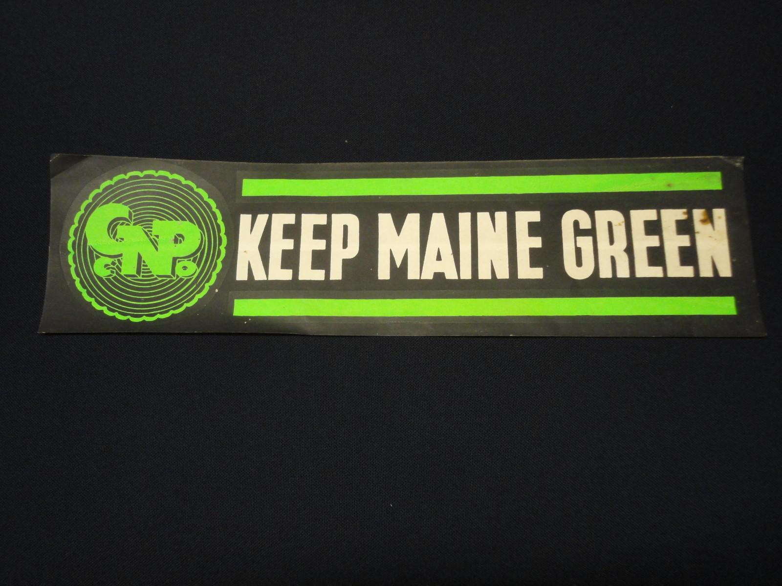 Early 1960's Great Northern Paper Co Bumper Sticker 'Keep Maine Green ...