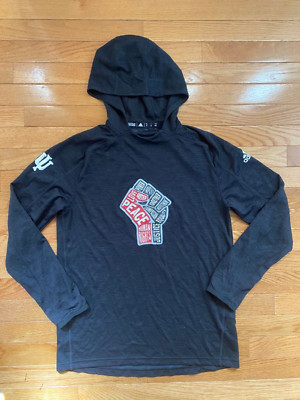 ADIDAS Men's Indiana Hoosiers Lightweight Hoodie M Mens BLM Black ...