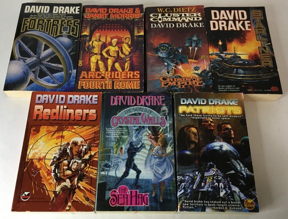 Huge lot of 13 David Drake Sci-Fi Science Fiction Fantasy Paperback ...