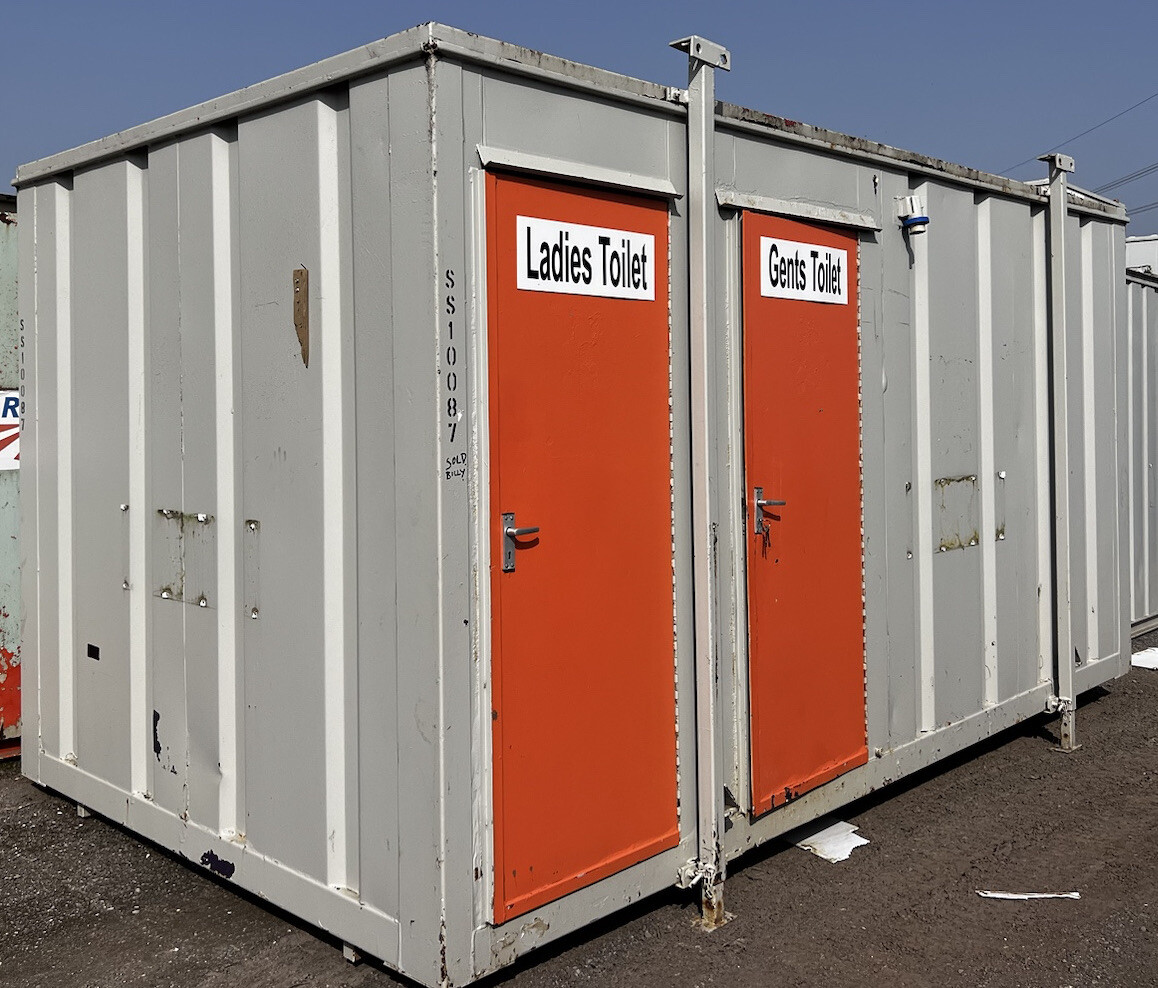 Toilet Block 3 + 1 Site Cabin Container, Welfare Unit, Wc Loo Camp Site ...