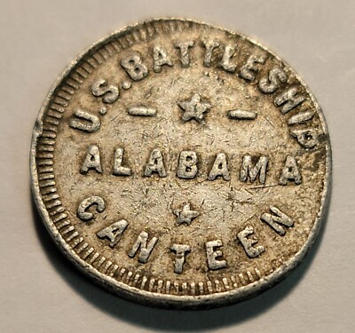 RARE U. S. BATTLESHIP ALABAMA TRADE TOKEN L1415 | eBay