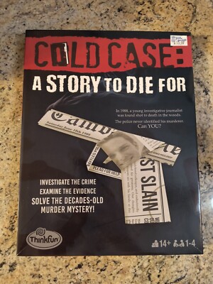 ThinkFun Cold Case A Story To Die For Murder Mystery Game - English ...