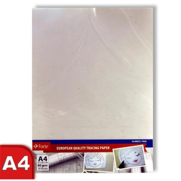 A4 Tracing Paper - 10 Sheets High Quality Art Crafts Drawing 80gsm ...