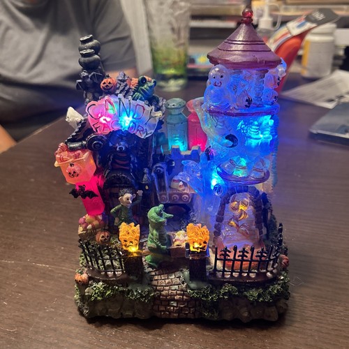 Halloween Haunted House "Candy Factory" lights up Vintage Decor | eBay
