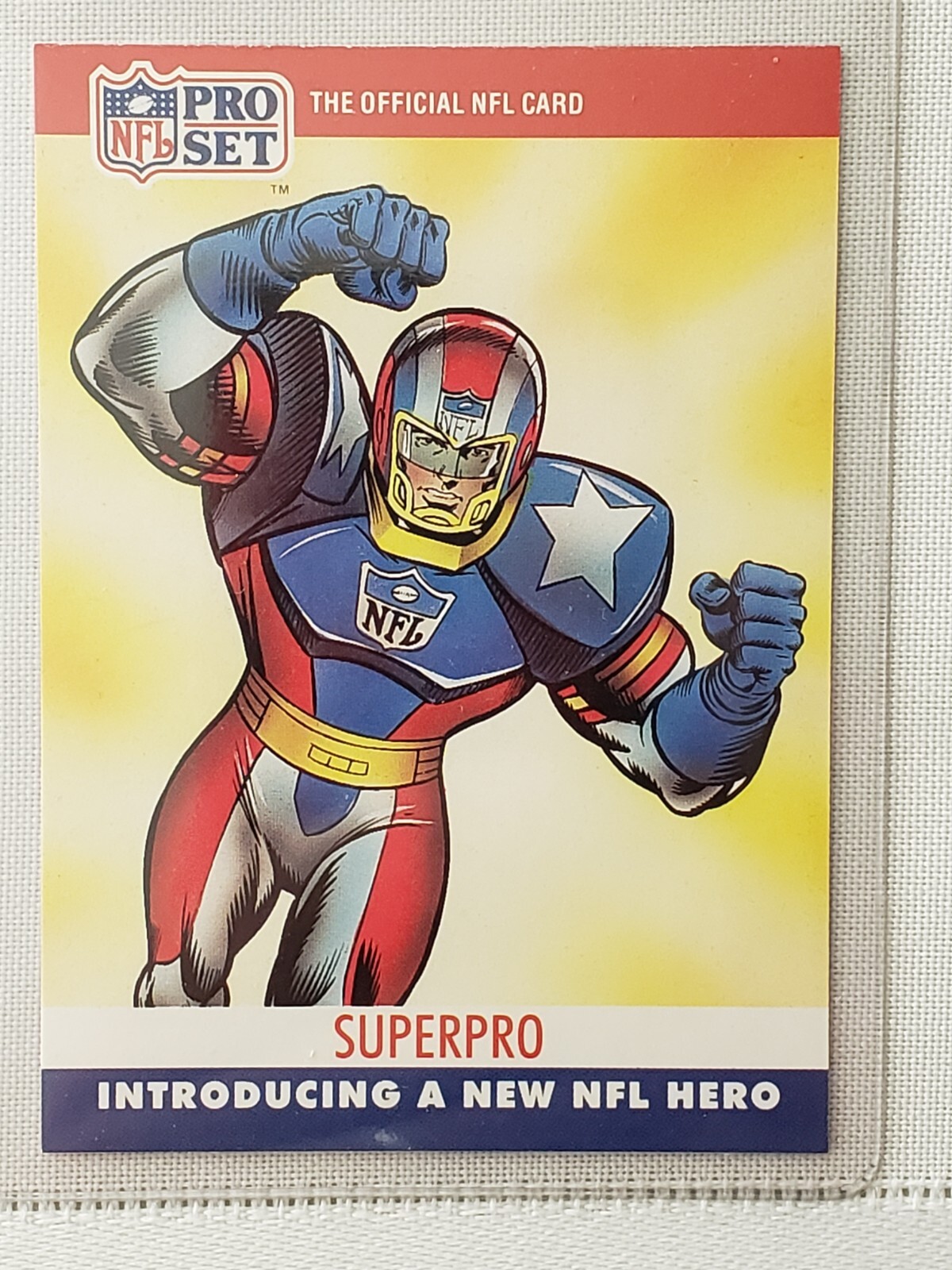 NFL 1990 Pro Set SUPERPRO Marvel Comics NFL TRADING CARD MINT | eBay