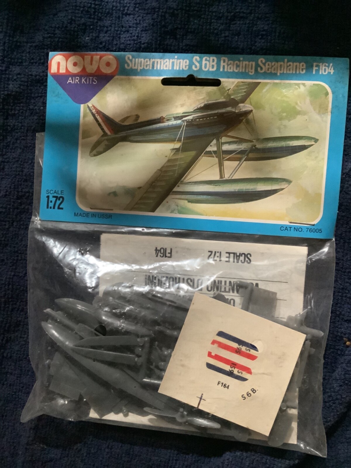 Novo Air Kits supermarine s 6B racing seaplane 1/72 Factory Sealed Kit ...