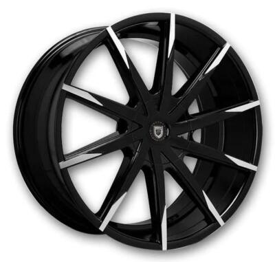 20 inch 20x10 Lexani CSS-15 Machined Tips wheels rims 5x4.5 5x114.3 +40 ...