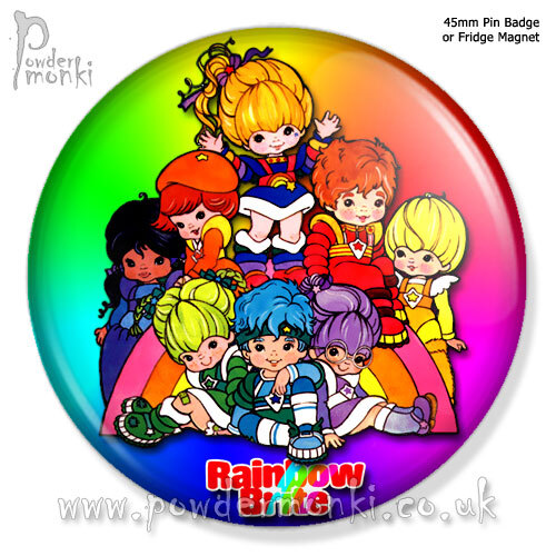 RAINBOW BRITE "Color Kids" ~ Retro Toy TV Cartoon [45mm BADGE/MAGNET ...