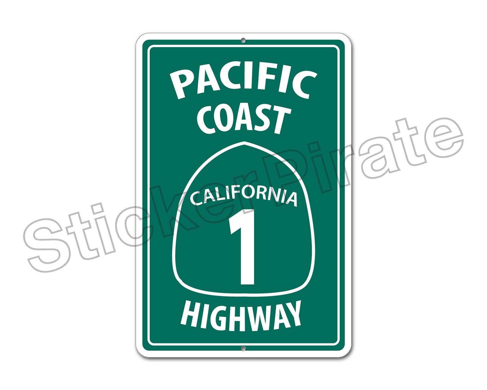 *Aluminum* Pacific Coast Highway California 1 8" x 12" Funny Metal Sign ...