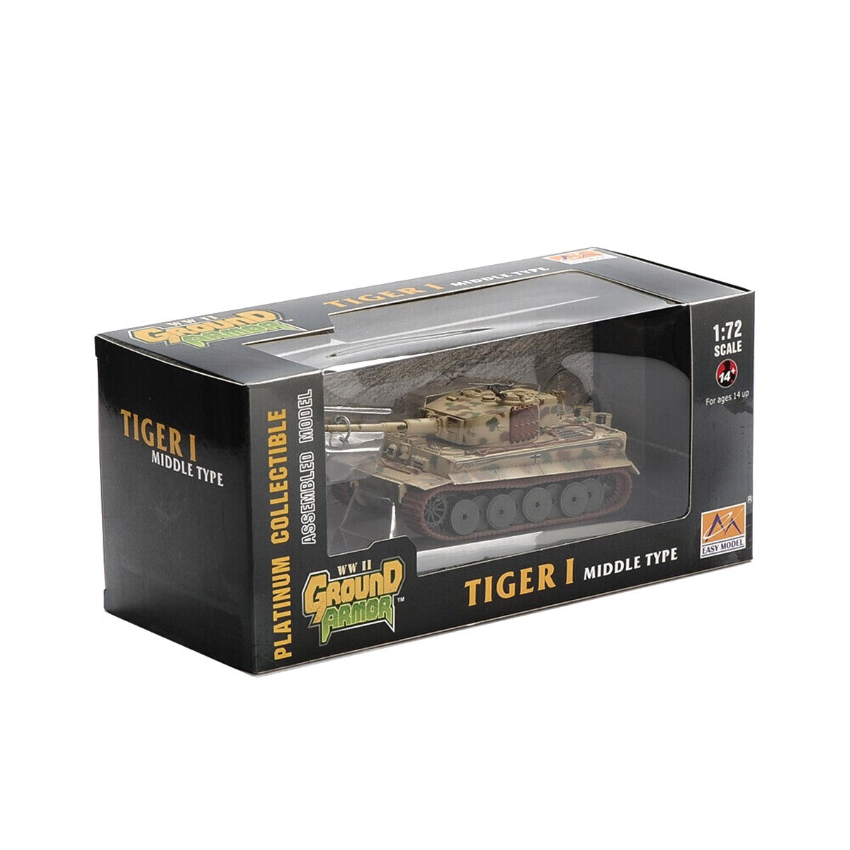 1/72 Scale WWII German Army Tiger Tank 1944 Camo Painted Millitary ...