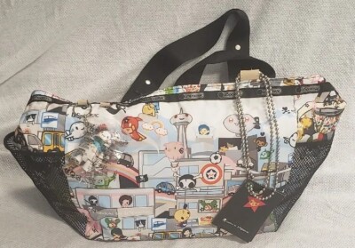 NEW Lesportsac Tokidoki Citta Scuola shoulder bag Purse Brand Vinyl ...