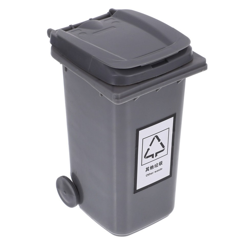 Mini Garbage Bin Trash Can Desktop Waste Bucket Convenient Container ...